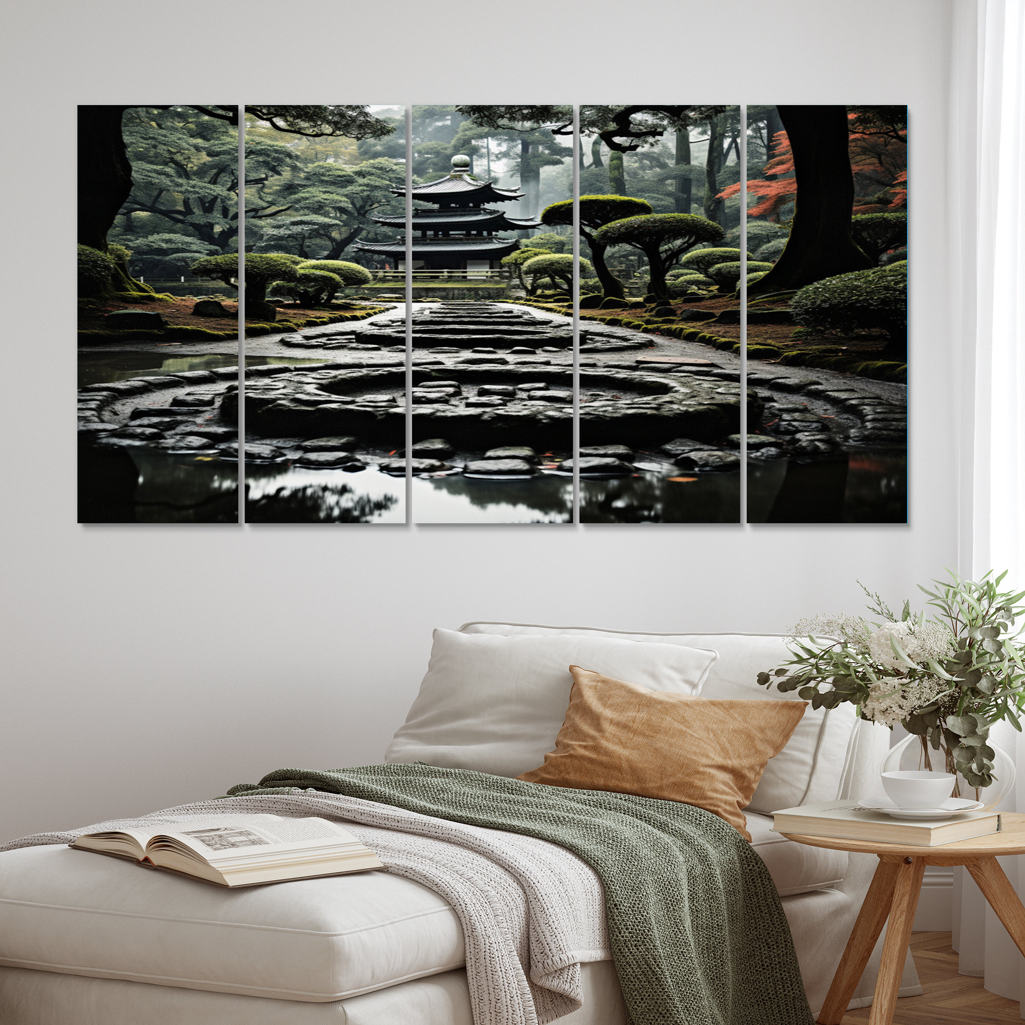 Latitude Run® " Japon Art Zen Garden Serenity IV " 5 - Pieces - Wayfair ...