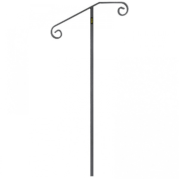Stellweilan Tessberg Single Post Handrail Wrought Iron Post Mount Step ...