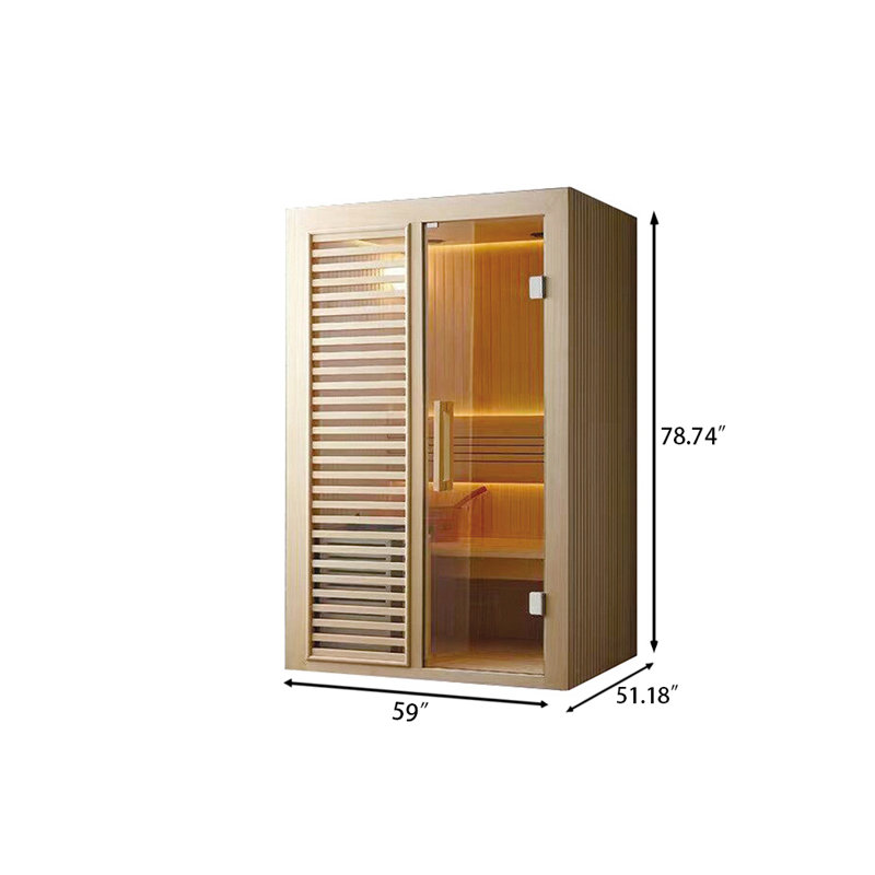 Koi Saunas 1 - Person Indoor Traditional Steam Sauna in Hemlock | Wayfair