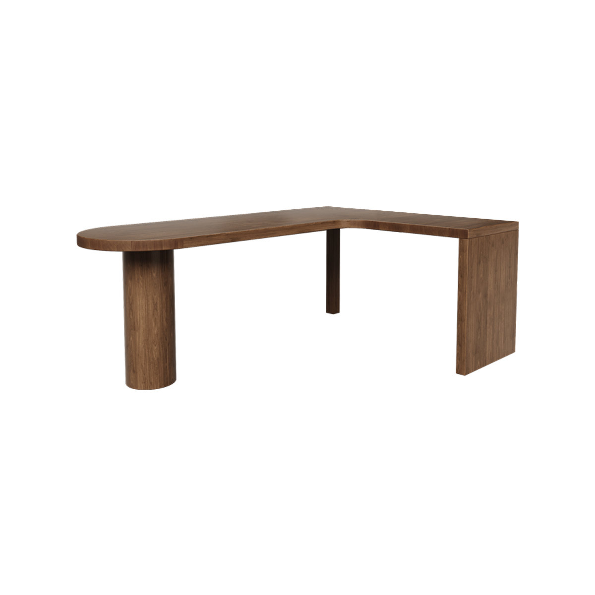 Oaklawn Tools Tan Free Form Solid Wood desk | Wayfair