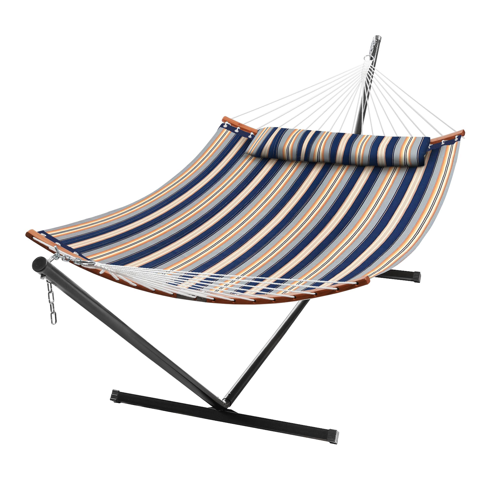 Bungalow Rose Forace 2 Person Spreader Bar Hammock with Stand | Wayfair