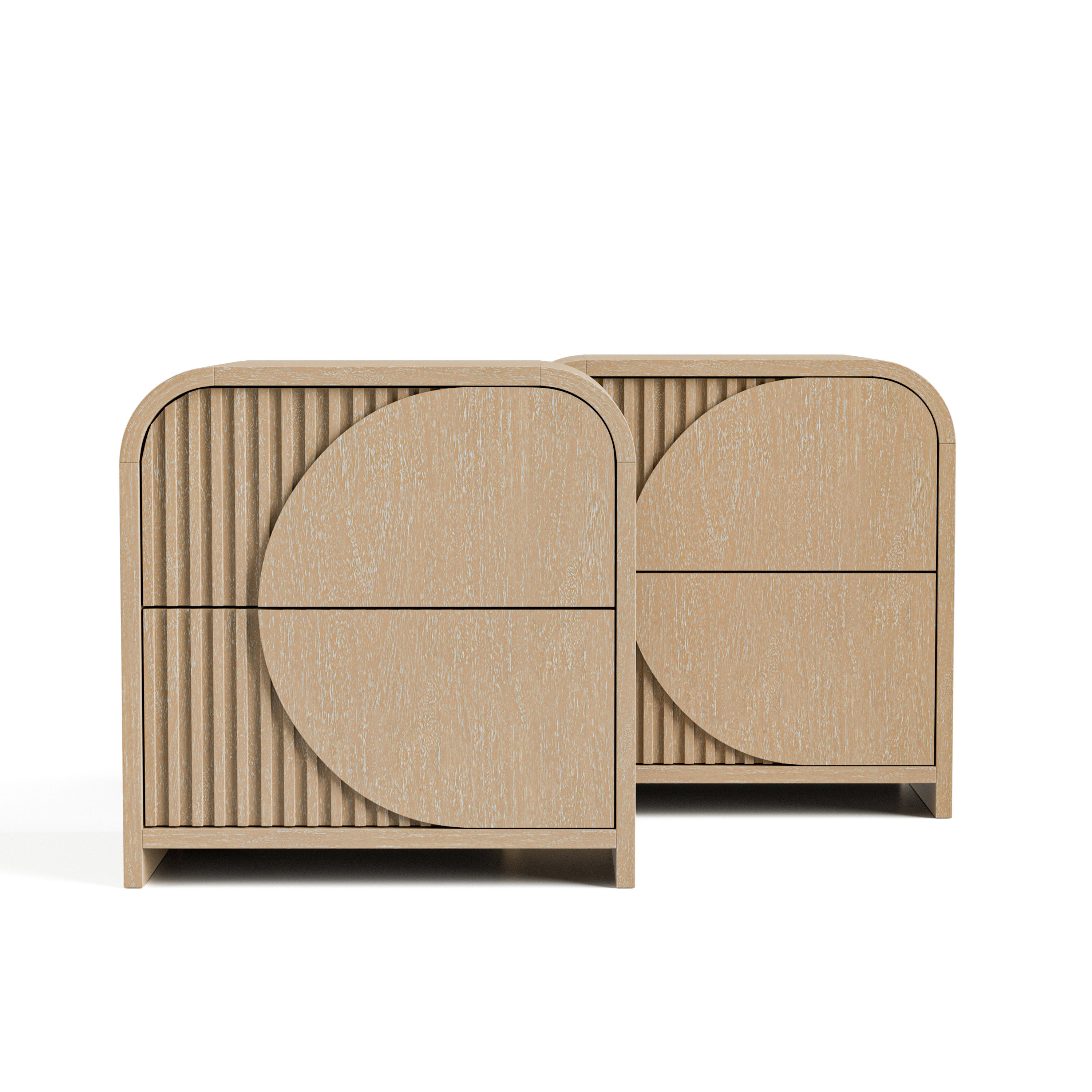 Hokku Designs Makel 2-Piece Nightstand Set & Reviews | Wayfair