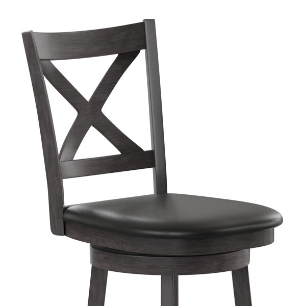 Taylor & Logan Francis Classic Crossback Wooden Swivel Dining Stool ...