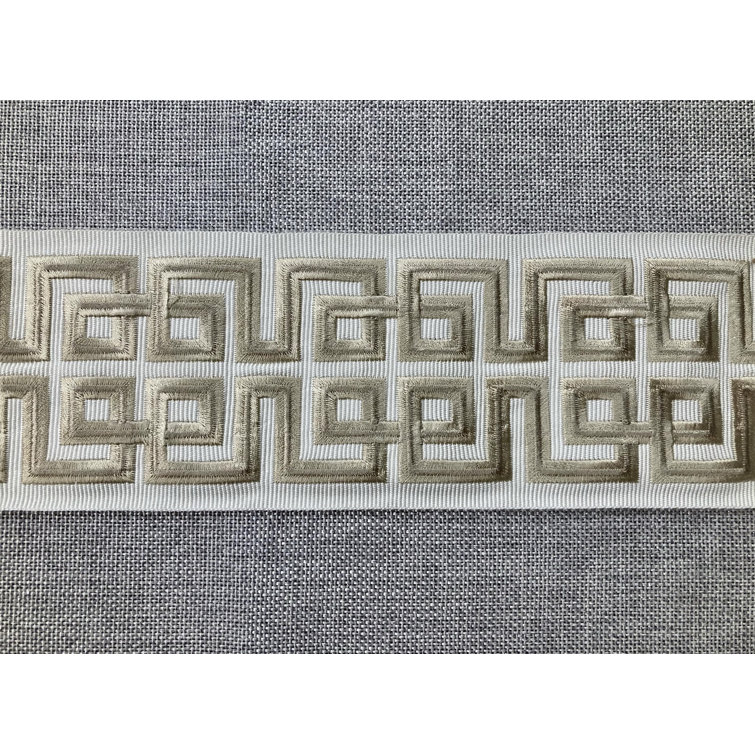 Rose Lace And Braid Embroidery Fabric 3.25" Width Trim - Wayfair Canada