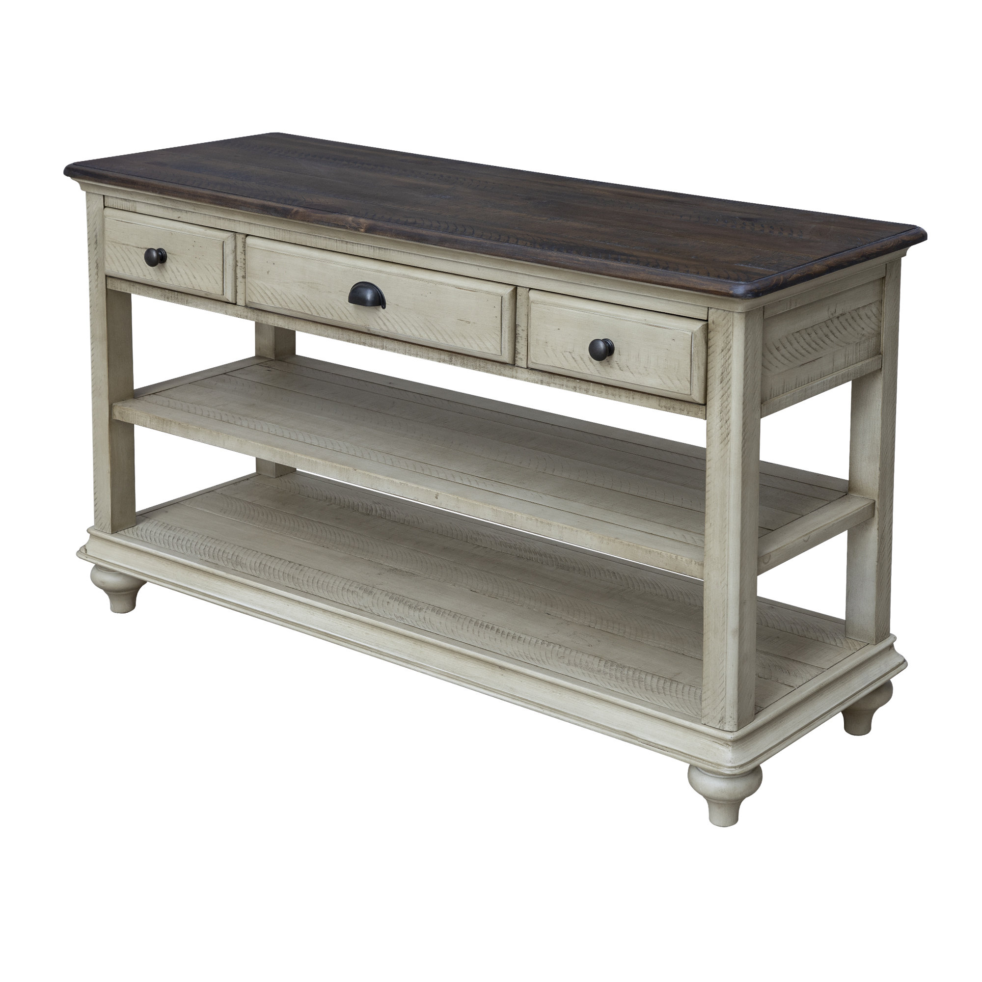 Bayou Breeze Wilfred 53" Solid Wood Console Table | Wayfair