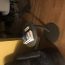 George Oliver Jermichael C-Shaped Round End Table with Rolling Wheels ...