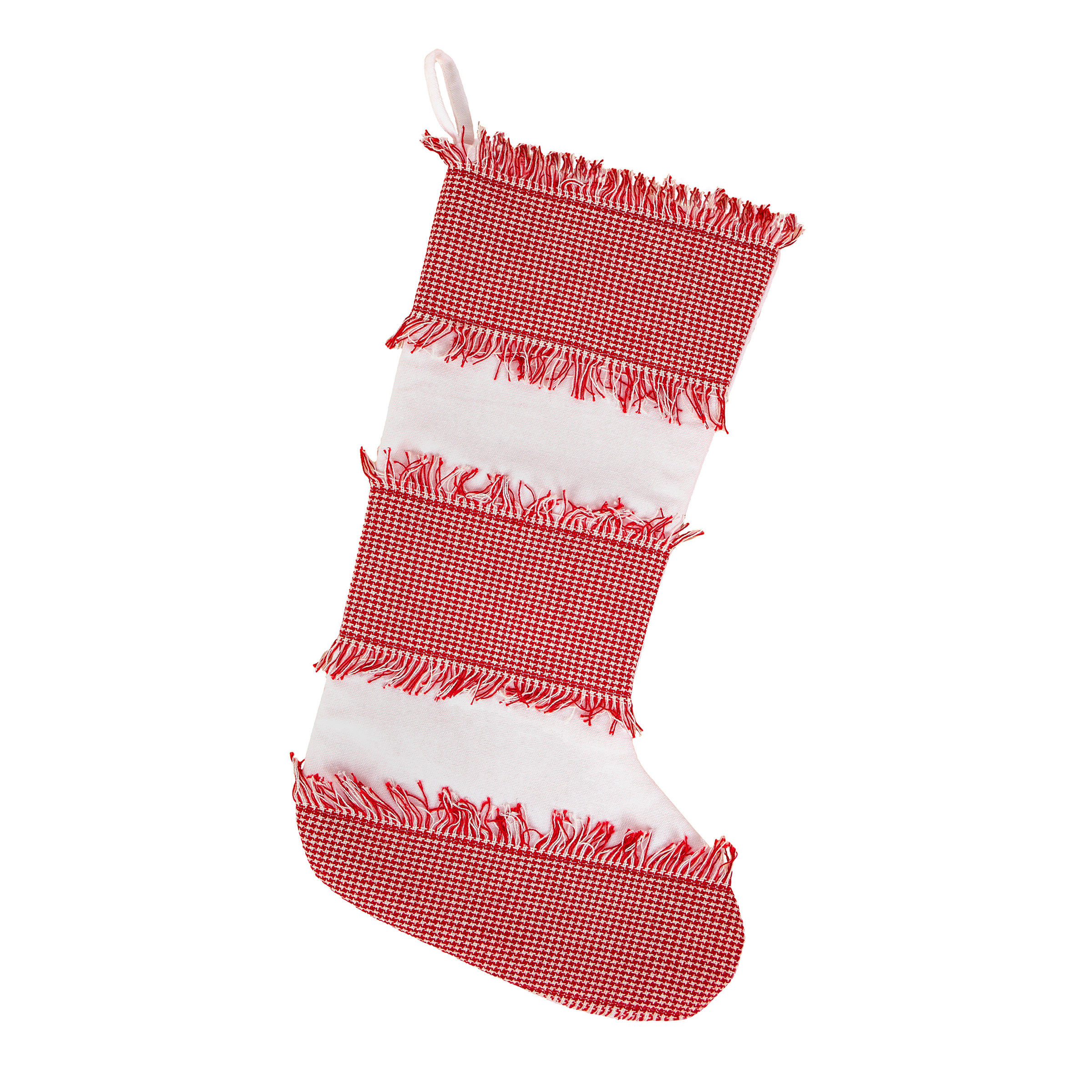 HGTV Home Collection Ric Rac Border Stocking | Wayfair