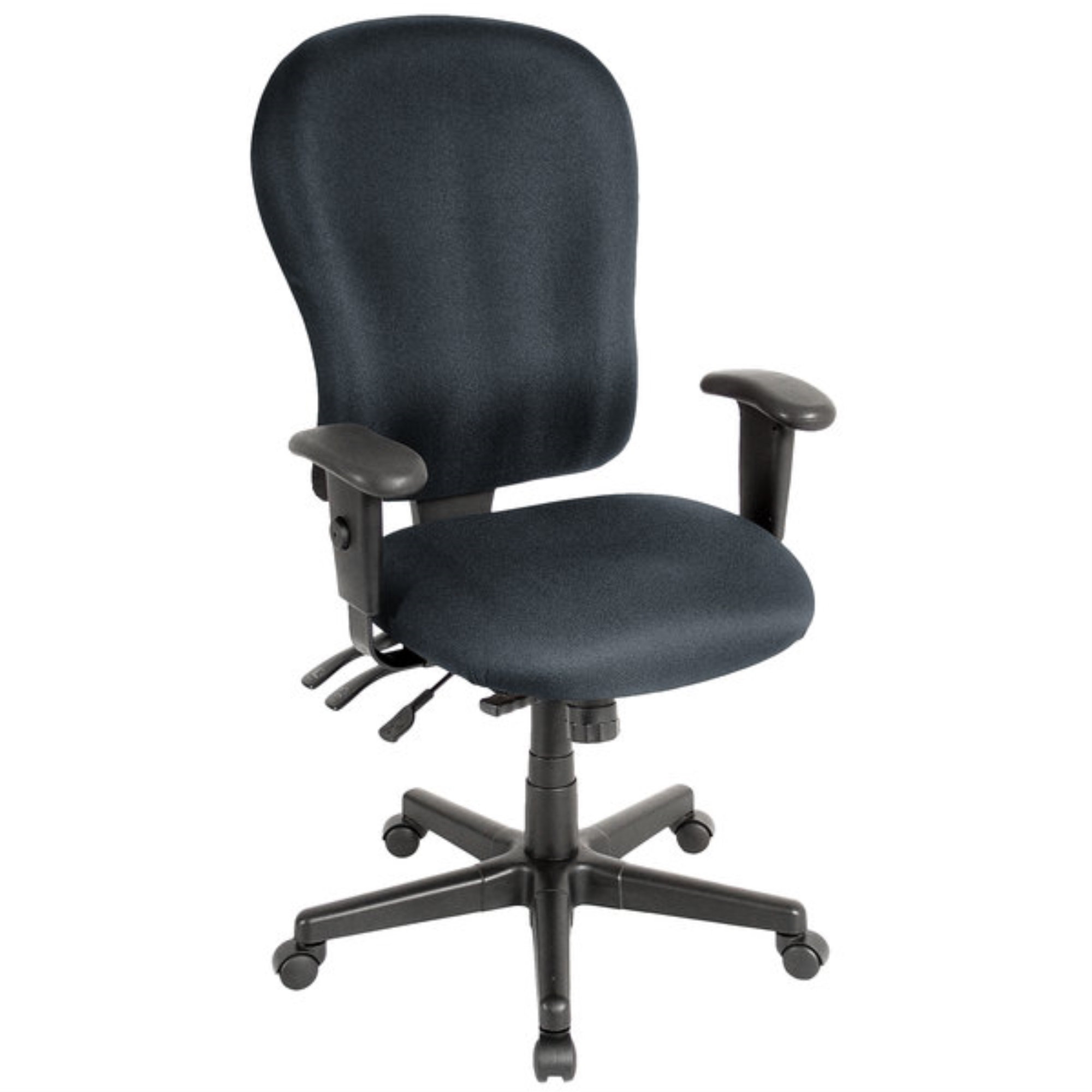 Inbox Zero Adjustable Swivel Fabric Rolling Office Chair | Wayfair