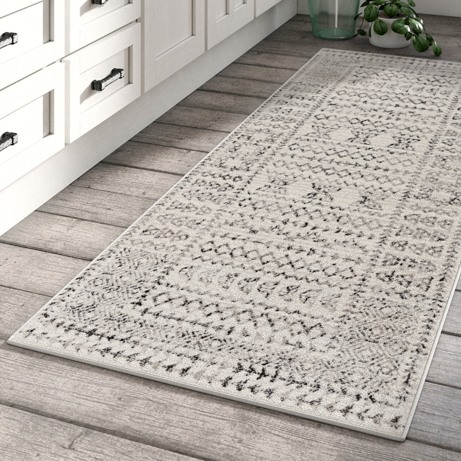 Union Rustic Tapis gris / noir / ivoire Alza et avis - Wayfair Canada