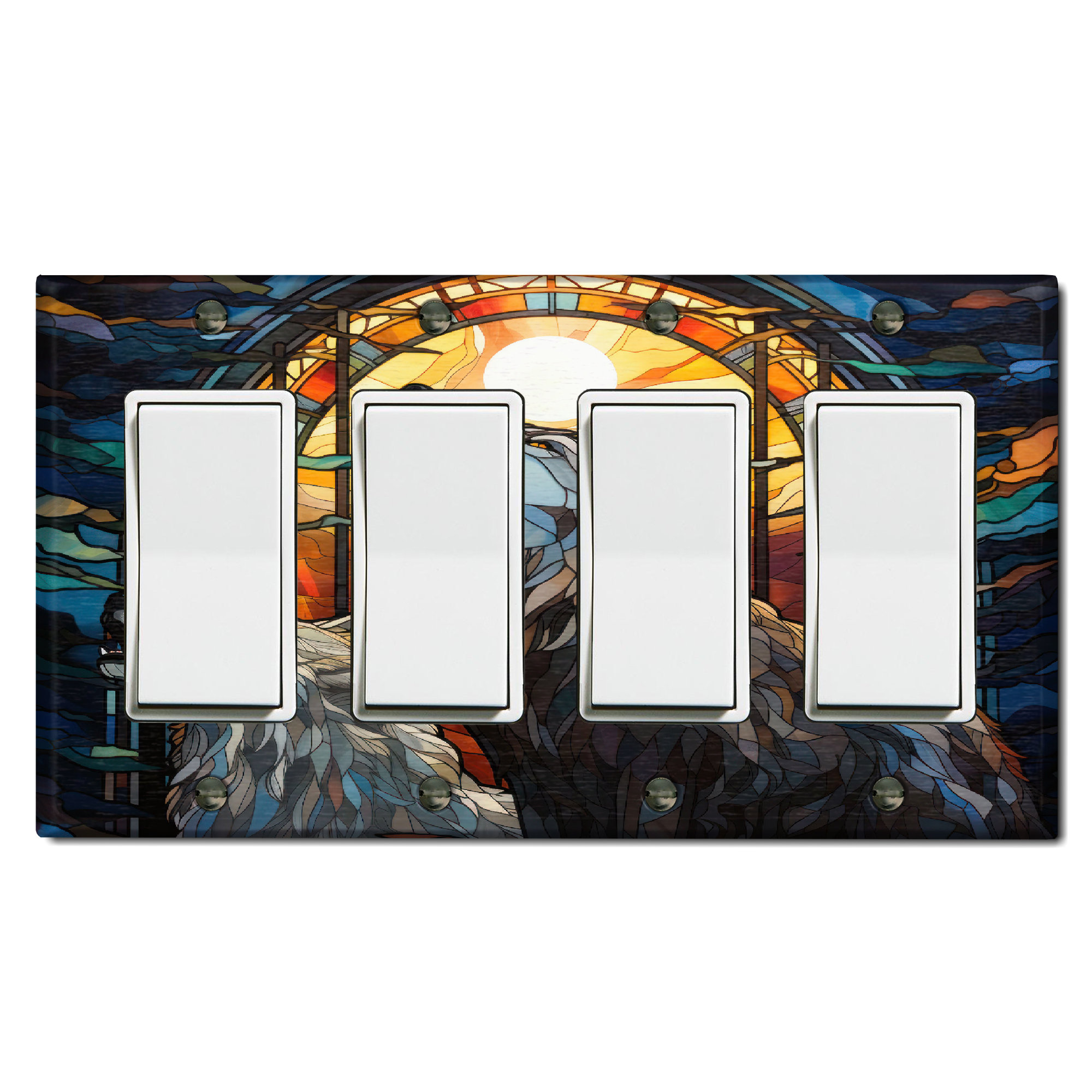 WorldAcc Nature Themed 4 - Gang Wall Plate | Wayfair