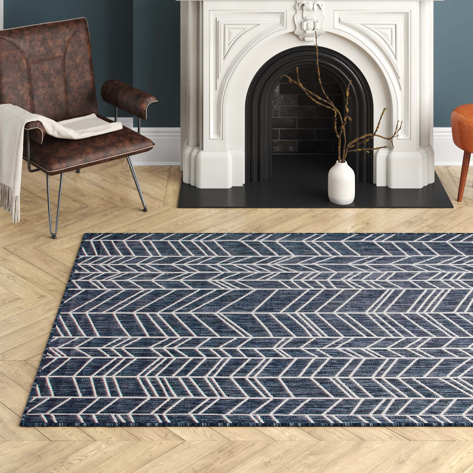 Mercury Row® Anwar Chevron Rug & Reviews | Wayfair
