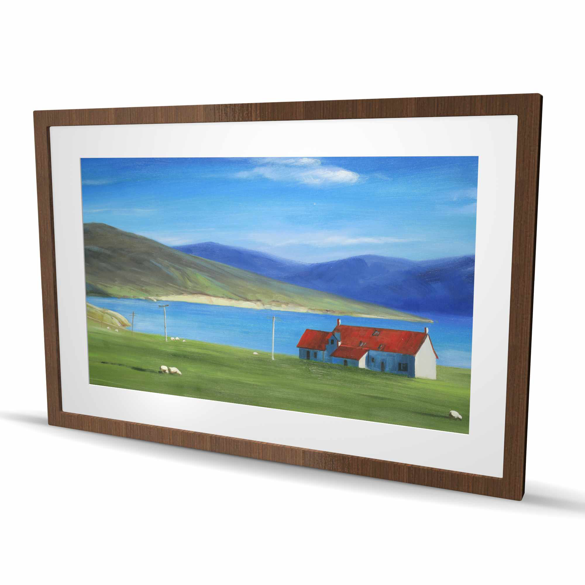 Lark Manor™ Scottish Highlands Little Red Roof House Print | Home Decor ...