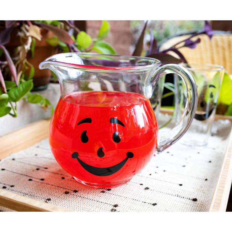 Toynk Kool-aid Man Glass Pitcher and Two Pint Glasses Set & Reviews ...