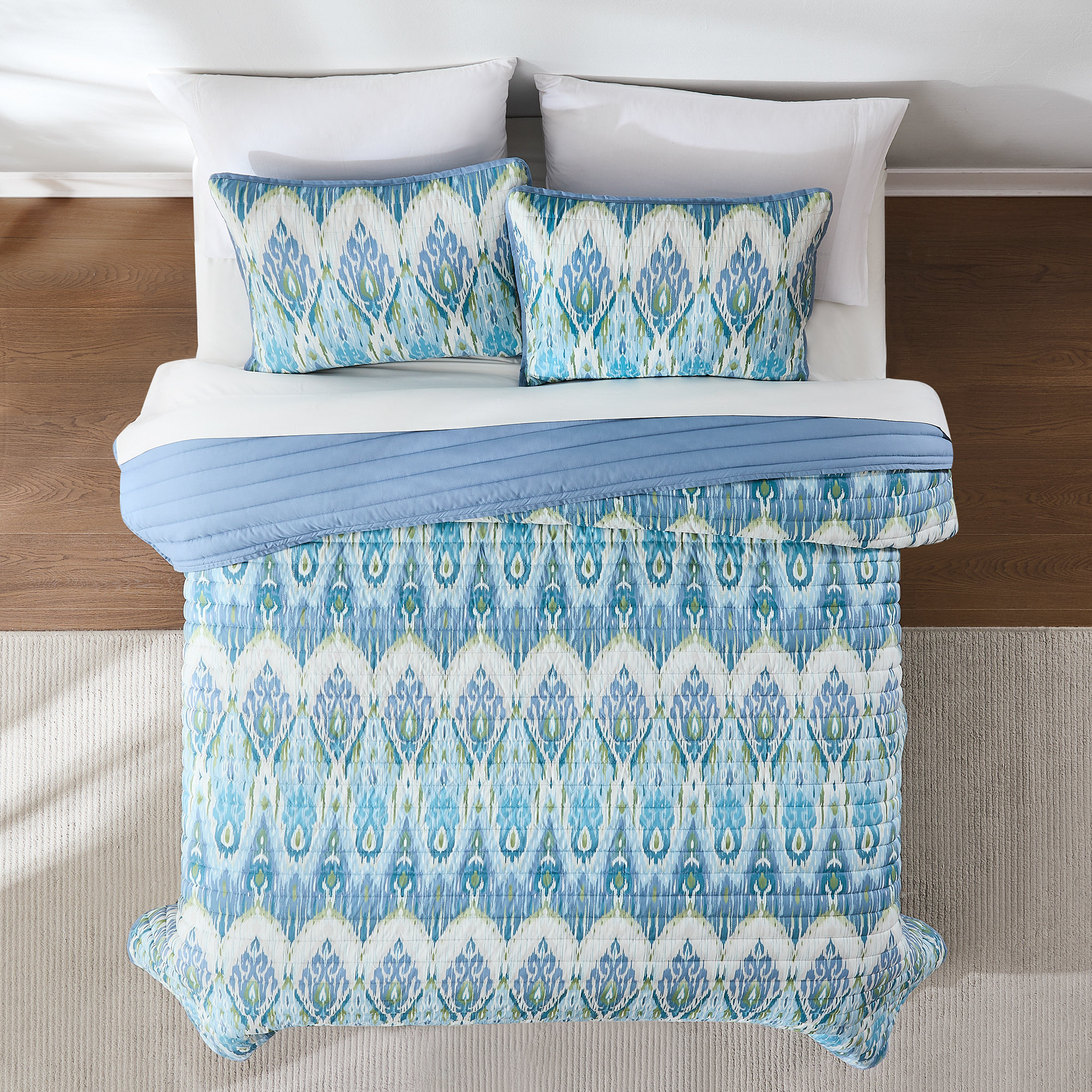 Special Edition by Lush Decor Ikat Drops Quilt Teal 3Pc Set - Wayfair ...