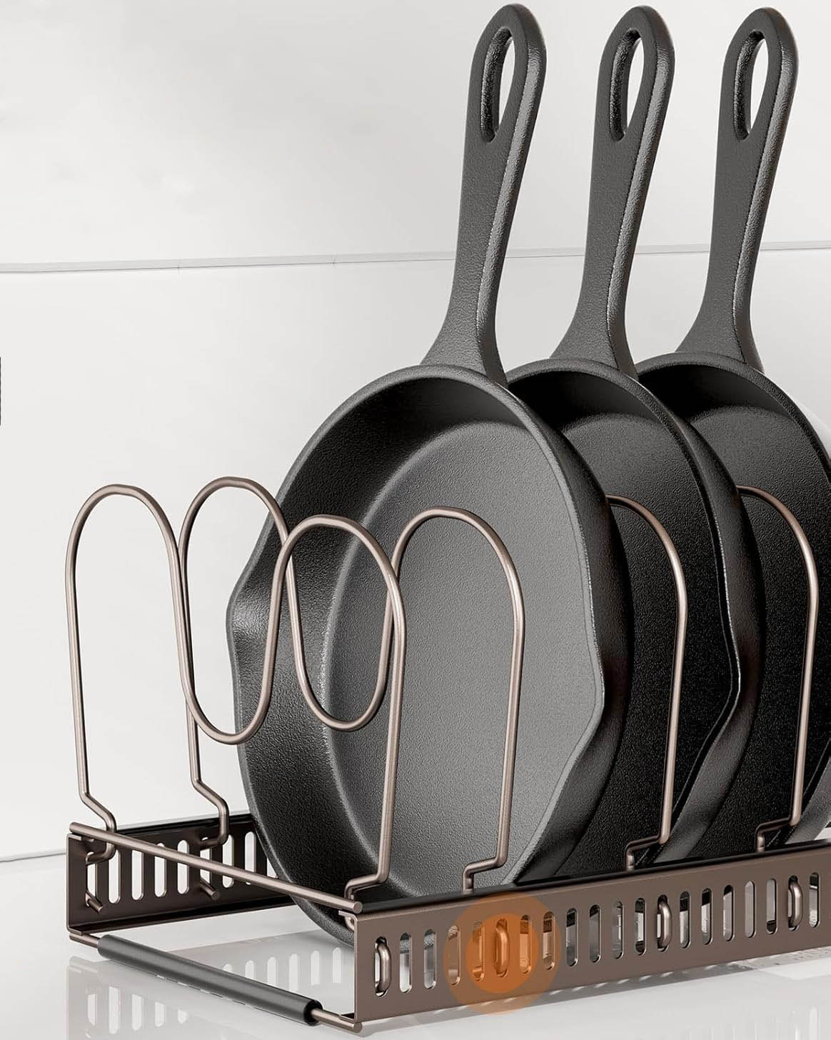 Latitude Run® Expandable Pots And Pans Organizer Rack Under Cabinet ...