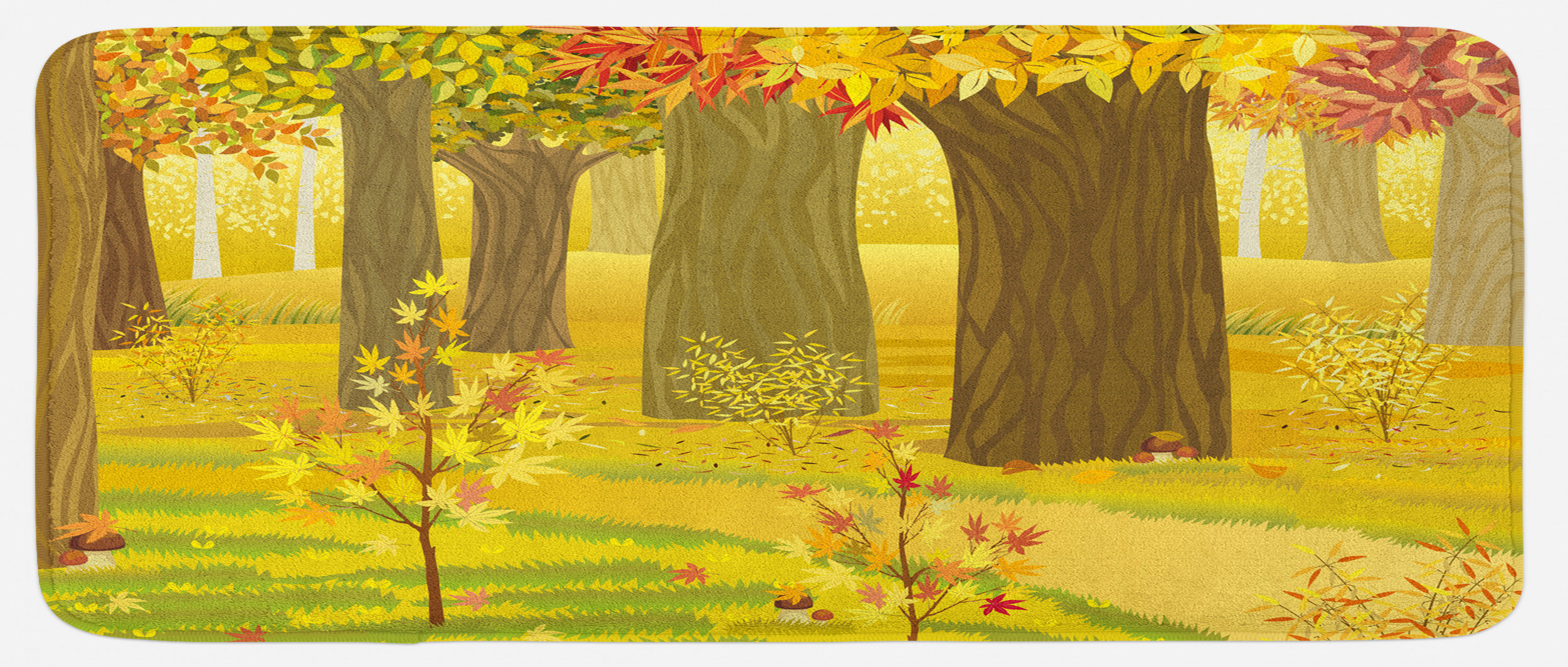 East Urban Home Dreamy Fantasy Enchanted Forest Illustration Deciduous ...