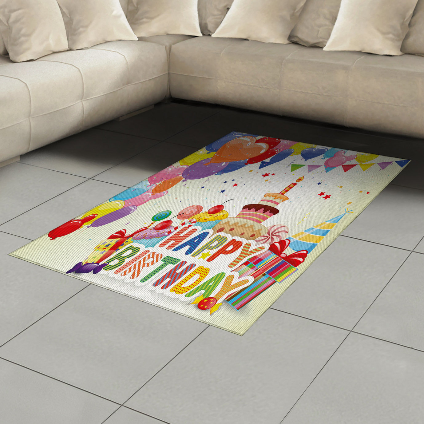 East Urban Home Colorful High Density Long Fiber Poly Threads ...