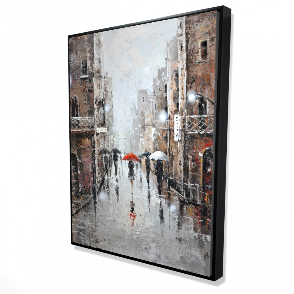 Begin Edition International Inc. " City Rain " on Canvas | Wayfair