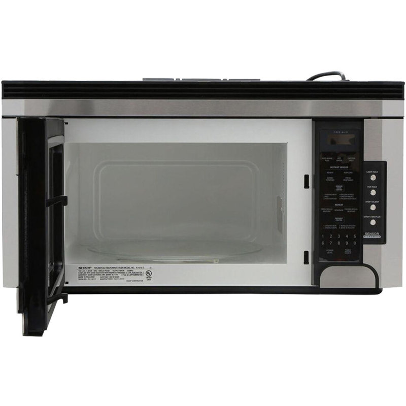 Sharp 1.5 Cubic Feet Over-The-Range Microwave with Sensor Cooking ...
