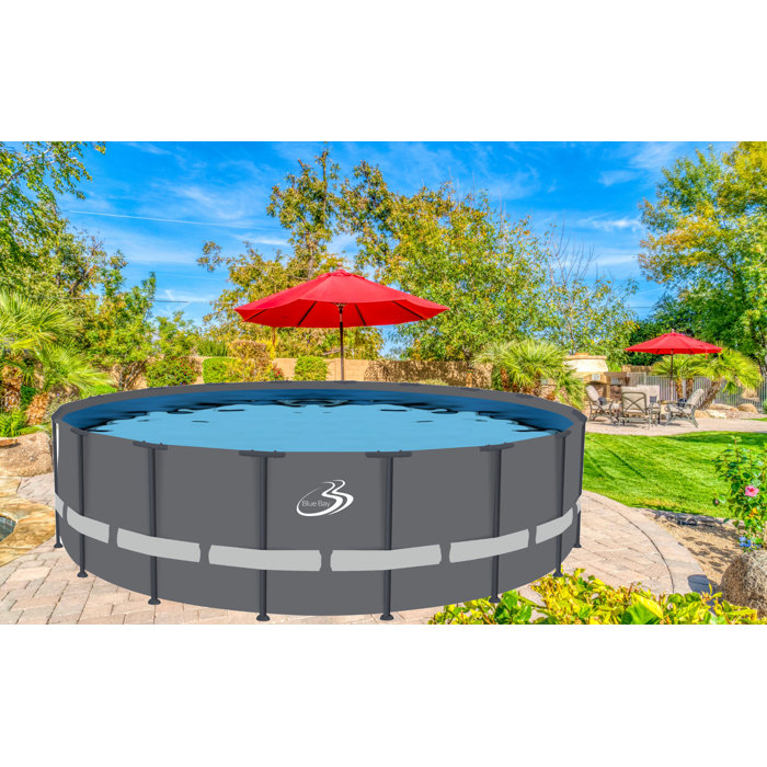 Sunneday Bluebay 18' Foot by 52" Inch Round Pool | Wayfair