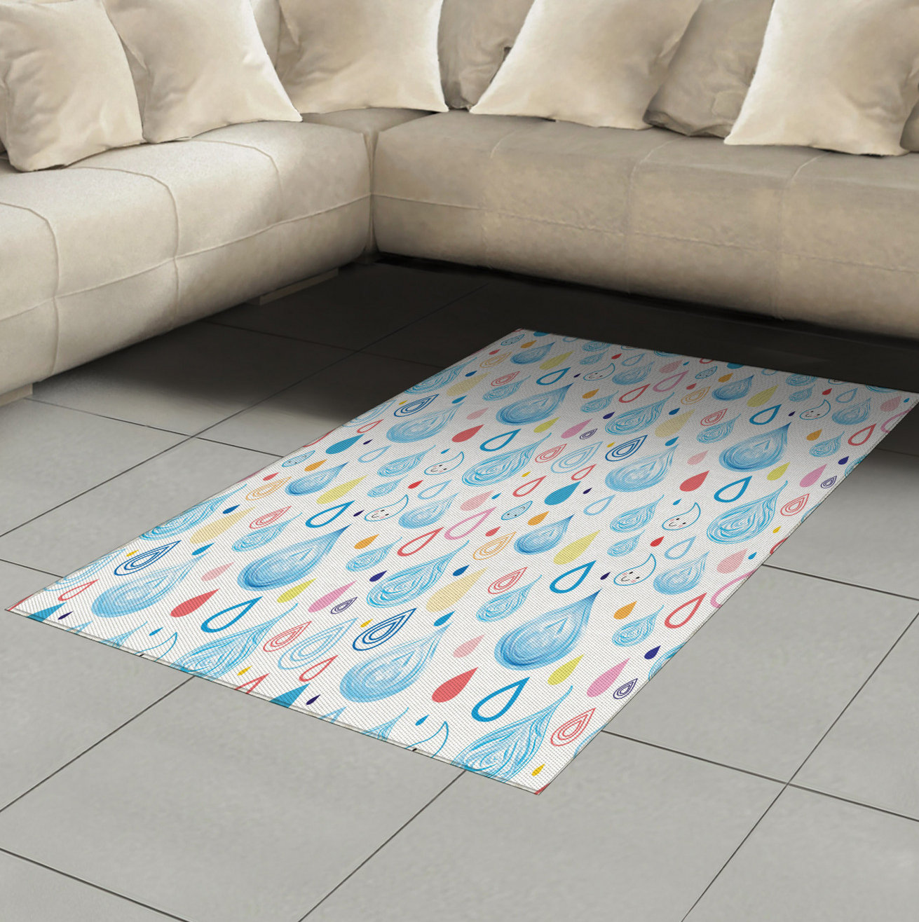 East Urban Home Cartoon High Density Long Fiber Poly Threads Decorative ...