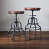 Williston Forge Swivel Bar Stool Industrial Coffee Kitchen Height ...