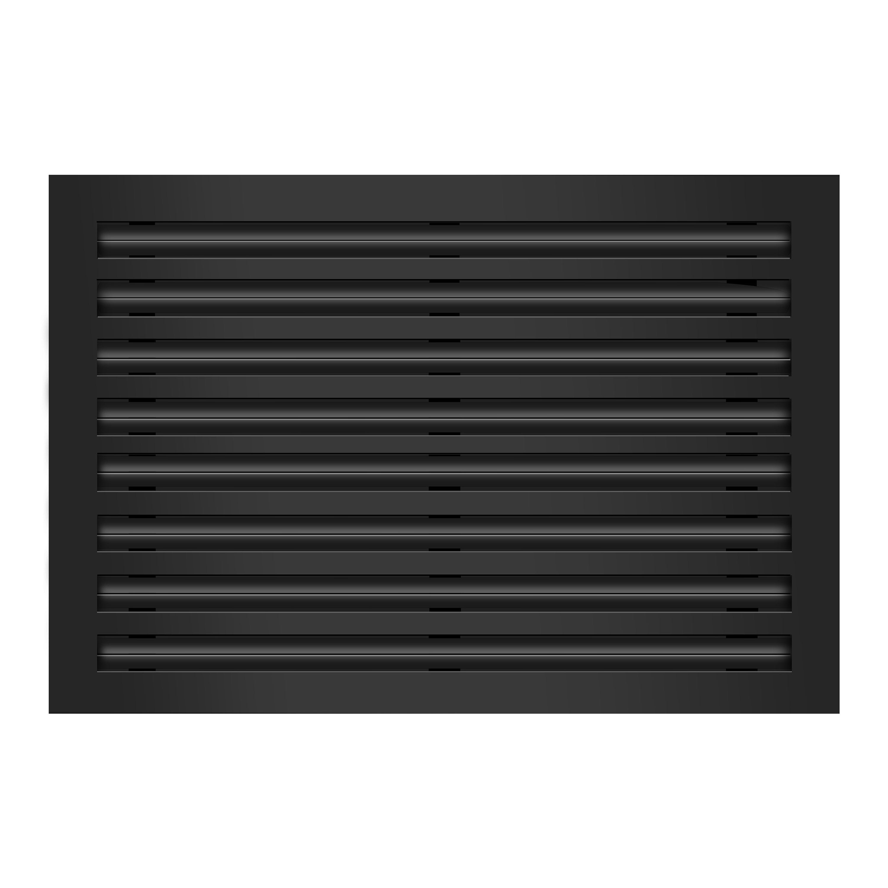 Texas Buildmart BUILDMART - 24x16 Black Modern AC Vent Cover - Standard ...