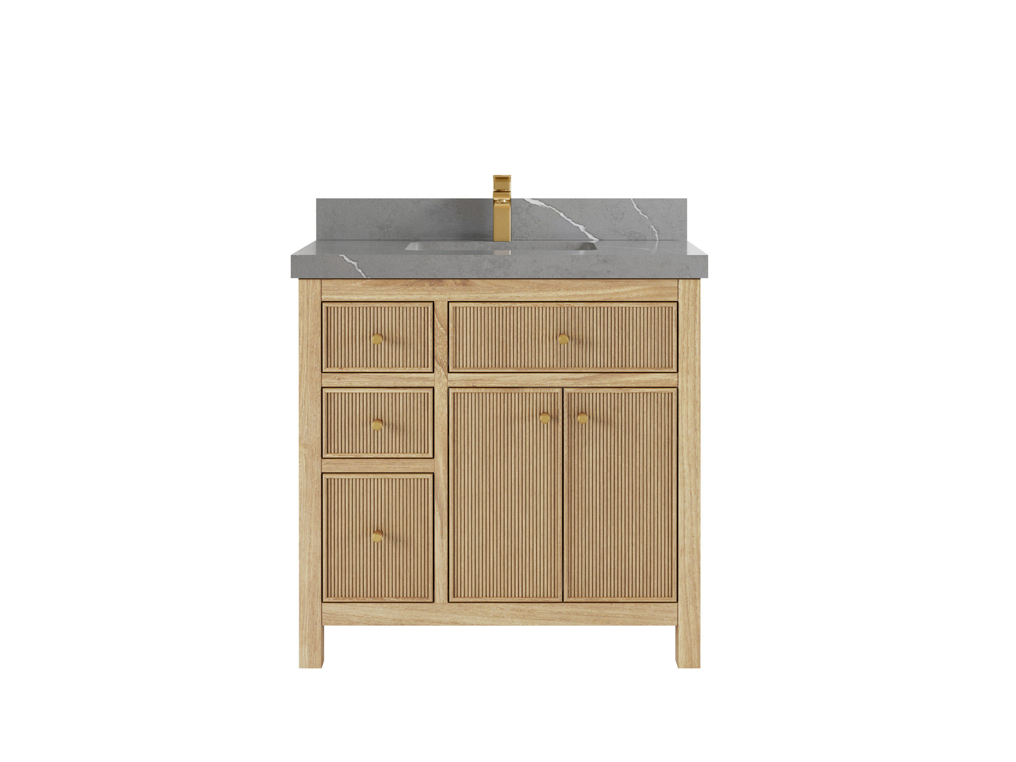 Willow Collections 36 In. W X 22 In. D Sonoma Teak Bathroom Vanity ...
