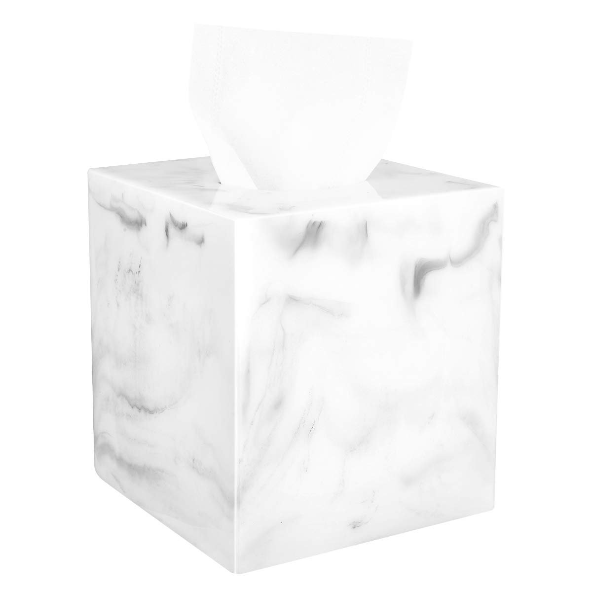 Brayden Studio® Resin Paper Tissue Box Cover Holder, Square Facial ...