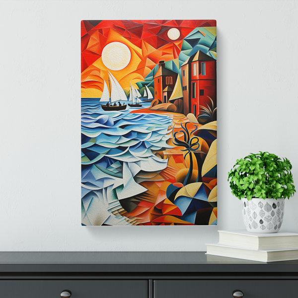 Breakwater Bay Beach Cubism - No Frame Art Prints | Wayfair.co.uk