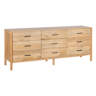 Hokku Designs Geti Dresser 9 Drawers, 84 Inch Wide, Handcrafted Natural ...