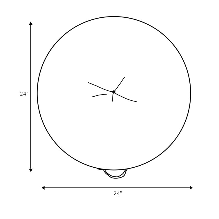 Birch Lane Danva Sunbrella® Indoor/Outdoor Floor Circular Pillow Cover ...