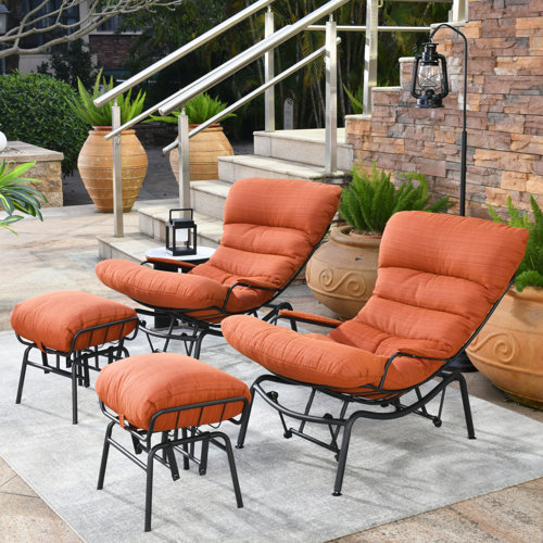 Metal Patio Rocking Chairs & Gliders You'll Love | Wayfair