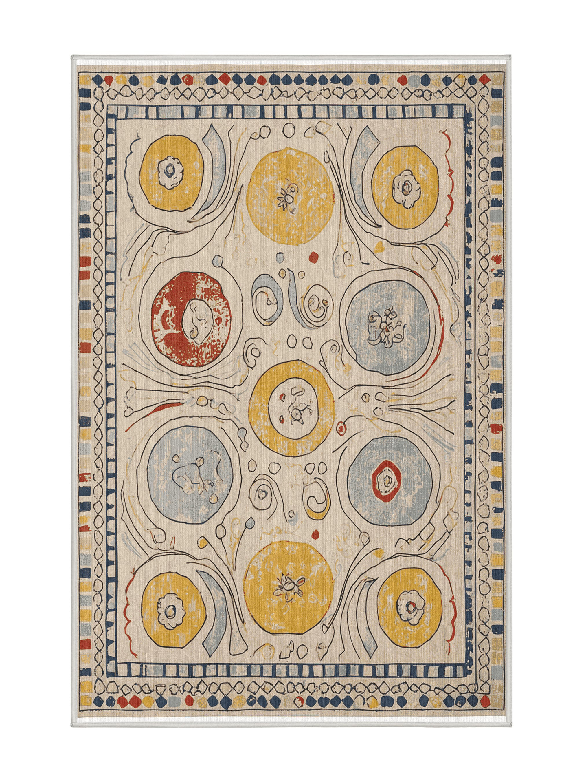 Wrought Studio™ Quirky Jig Rug | Wayfair