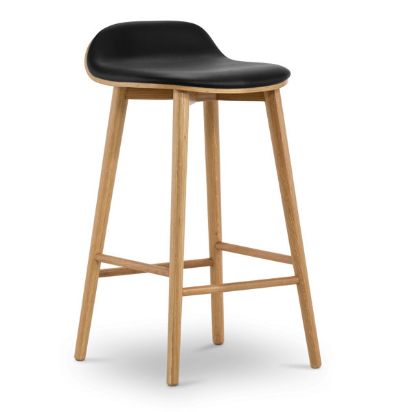 AllModern Beck 26'' Seat Height Counter Stool - Solid Wood Frame and ...