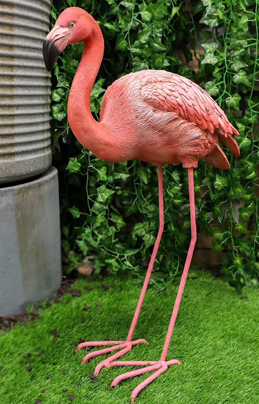 Bayou Breeze Lifelike Realistic Zen Graceful Pink Flamingo Standing In ...