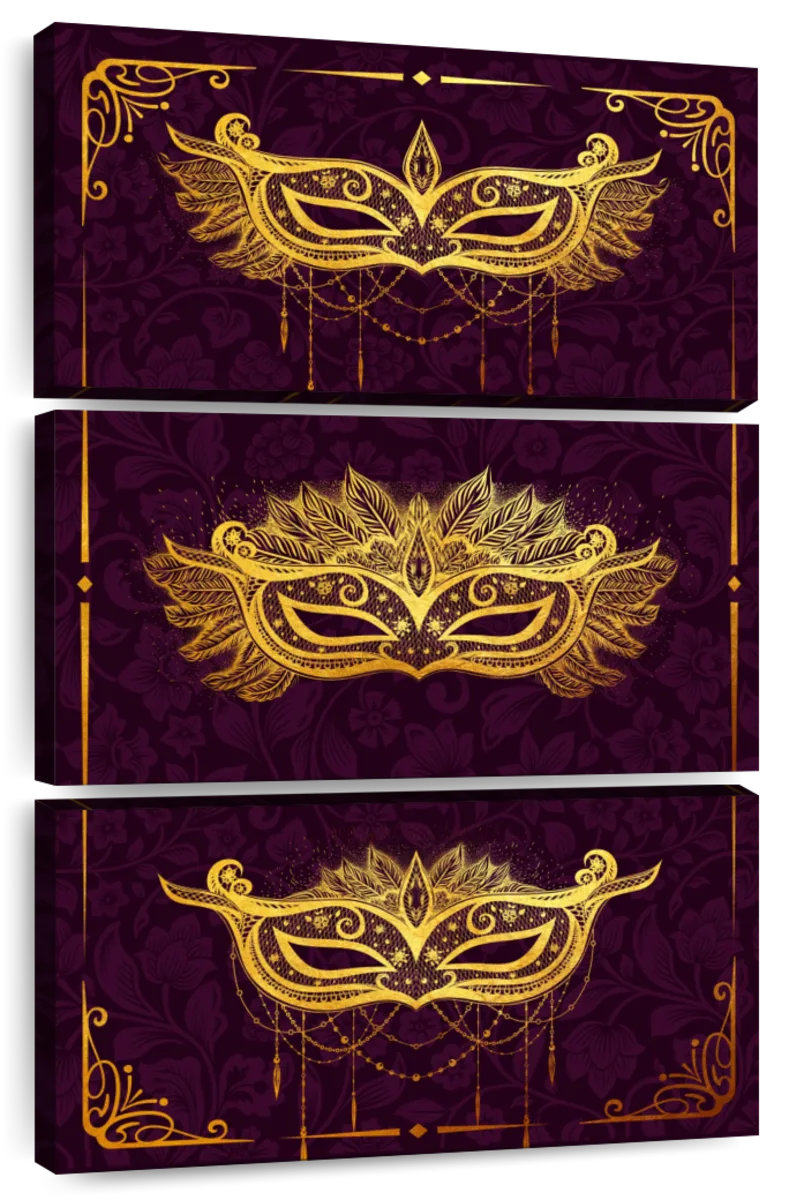 Elephant Stock Golden Masks Fashion | Wayfair