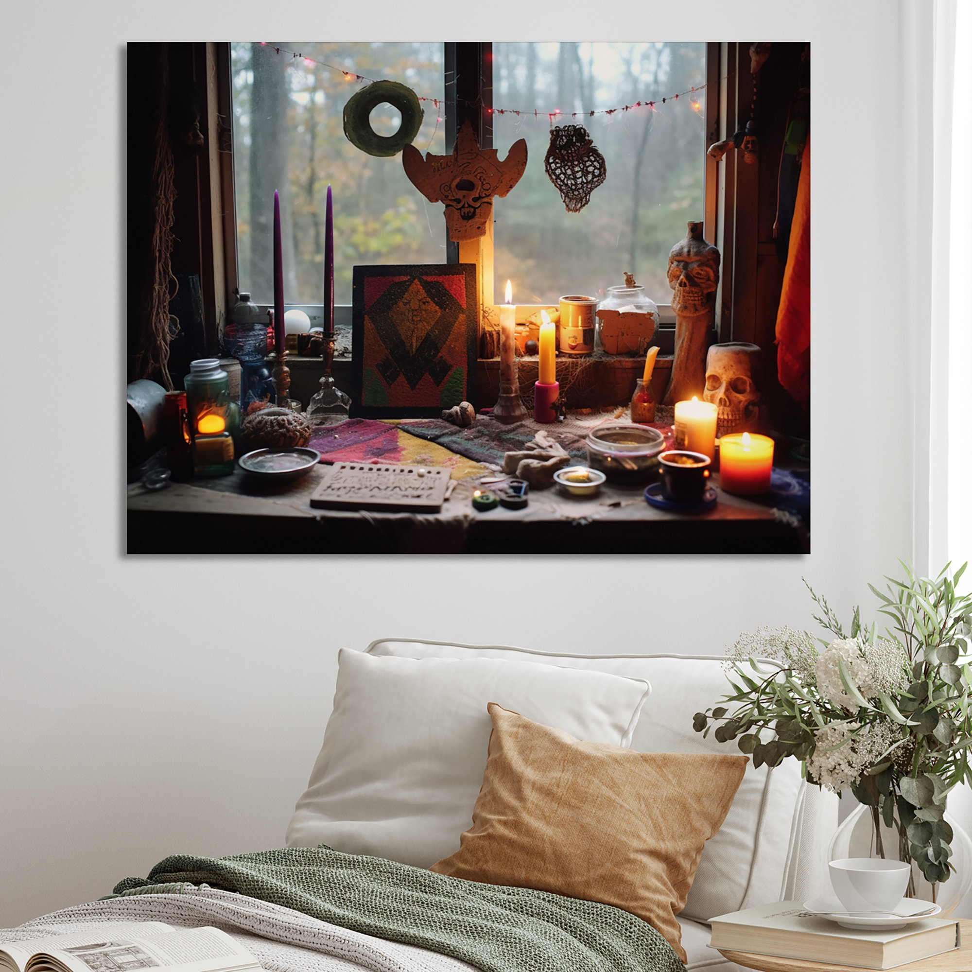 Latitude Run® " Shamanic Altar Shrine With Sacred Objects I " Print on ...