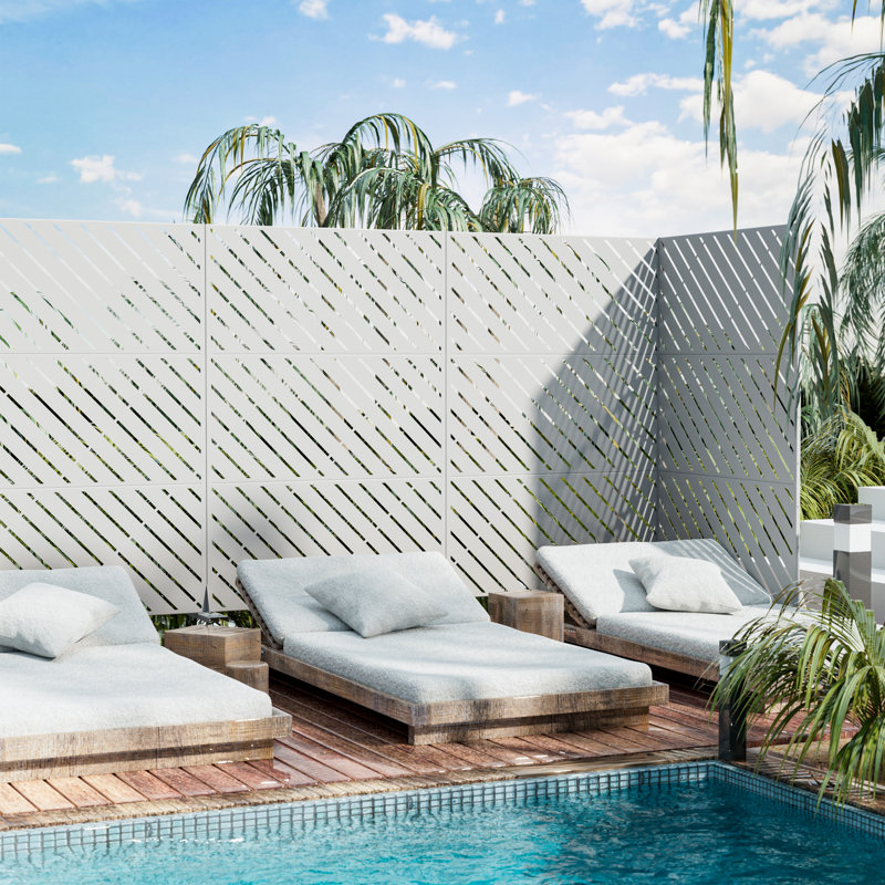 Dovelina Outdoor Metal Privacy Screen & Reviews | Wayfair