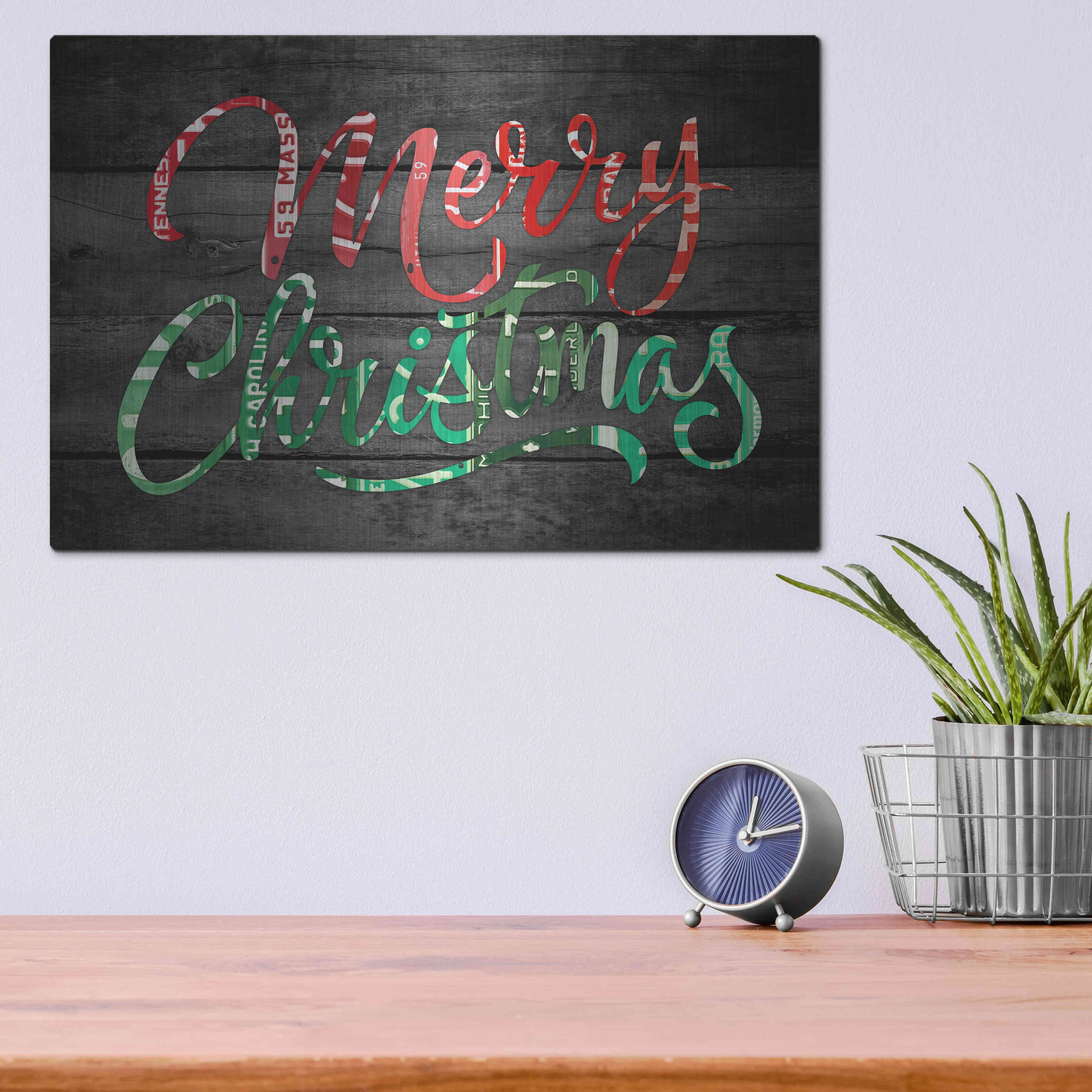 The Holiday Aisle® 'Merry Christmas Licence Plates' by Design Turnpike ...