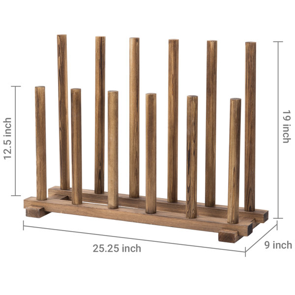 Millwood Pines 6-Pair Entryway Wood Boot Storage Rack & Reviews | Wayfair