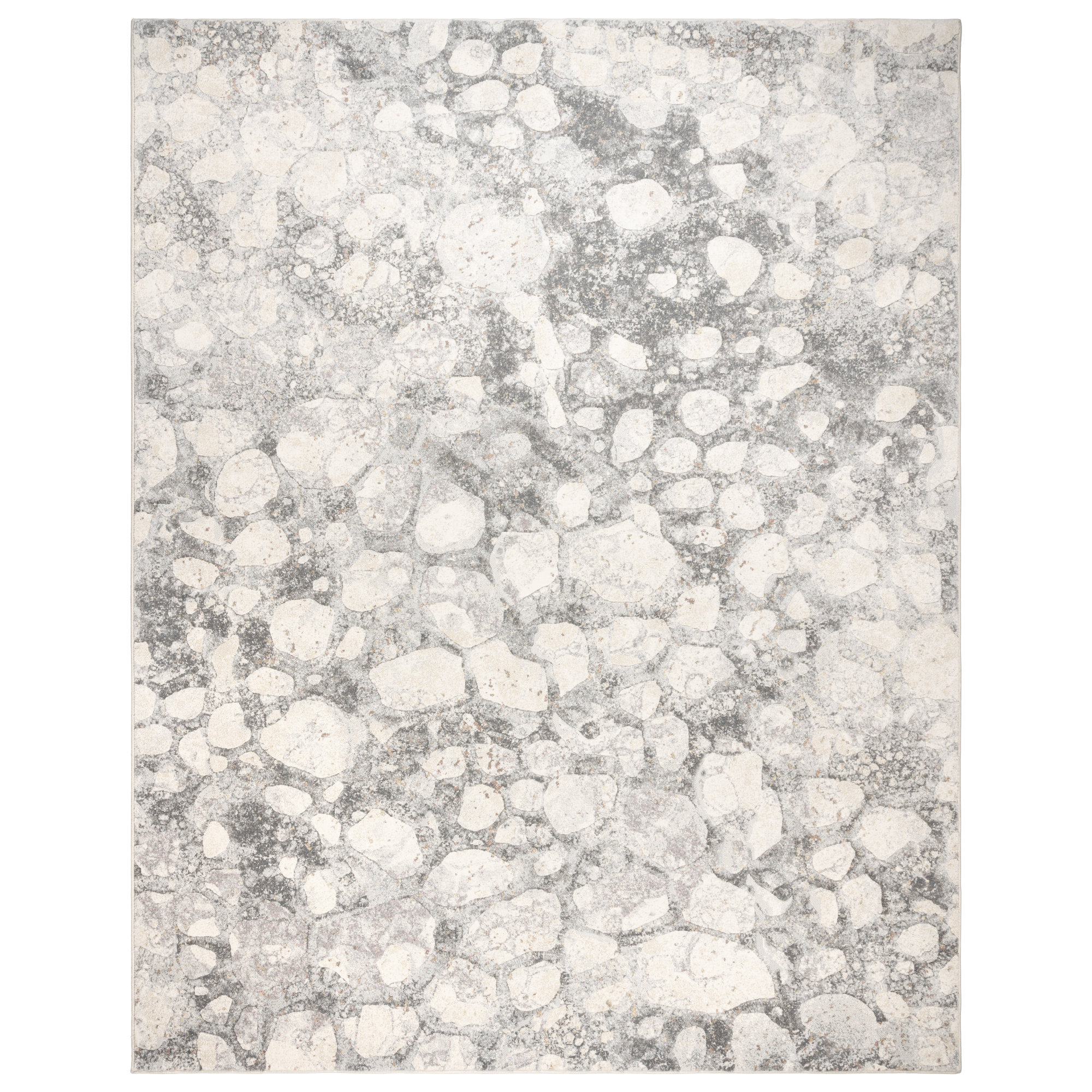 Wade Logan Blayne Basalt Modern Natural Stone Pattern Grey/Ivory ...