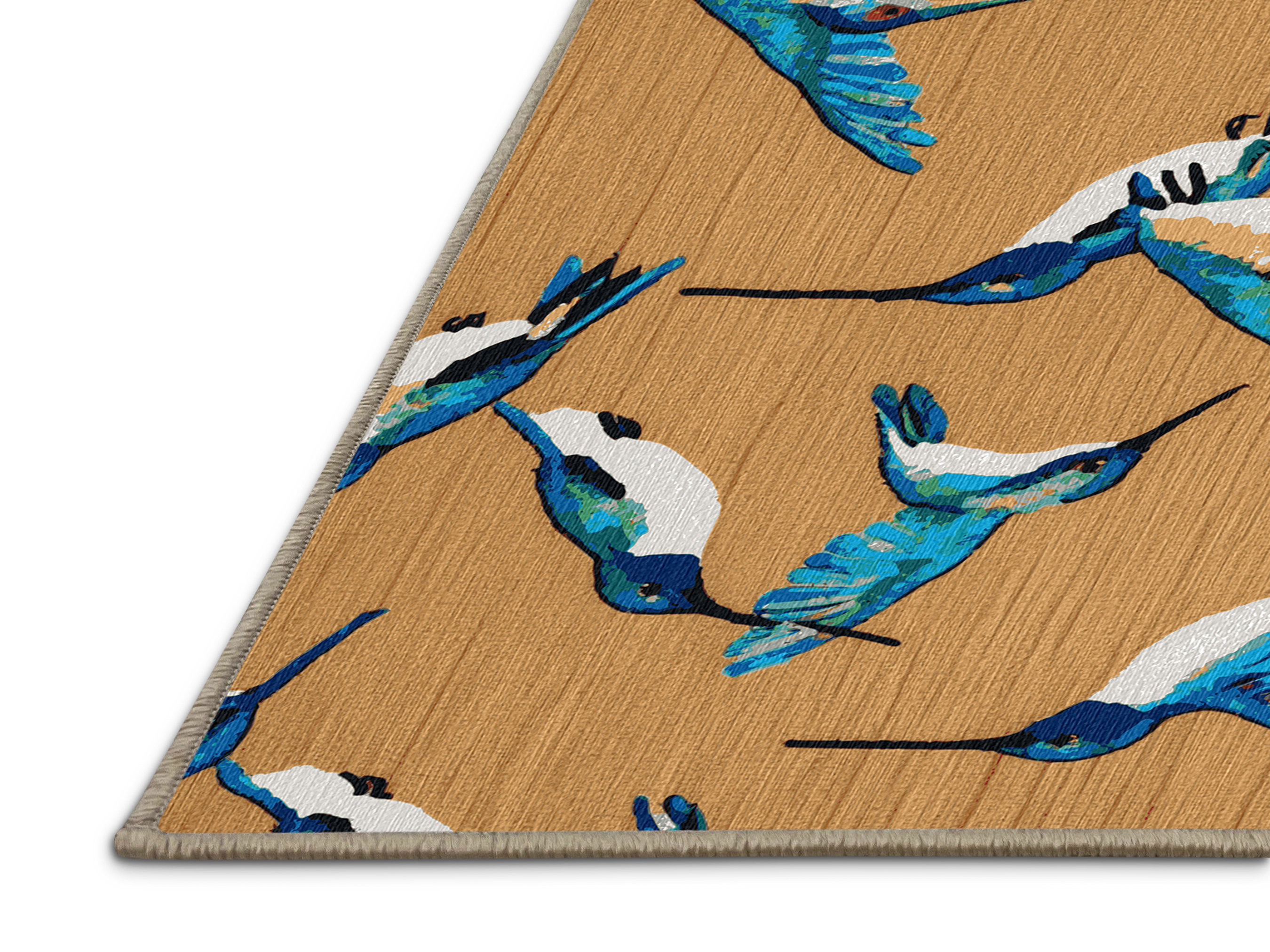 Dakota Fields Washable Hummingbirds Hawaiian Area Rug | Wayfair