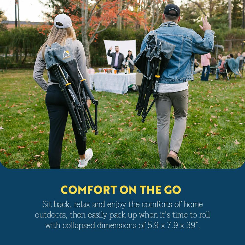 Ophelia & Co. Outdoor Kickback Rocker Camping Chair | Wayfair