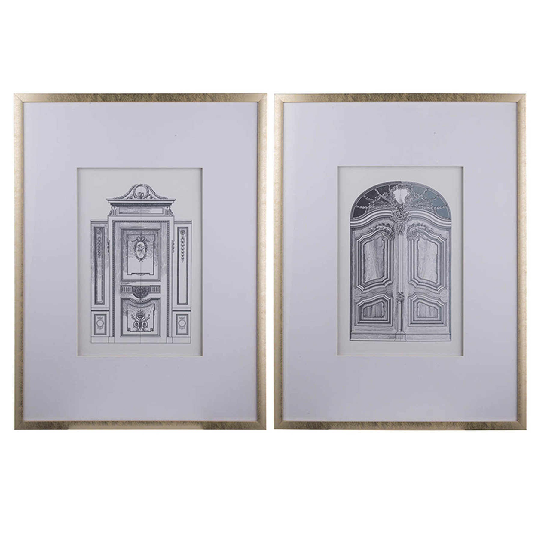 Latitude Run® Set of 2 Fake Pencil Architectual Wall Art | Wayfair