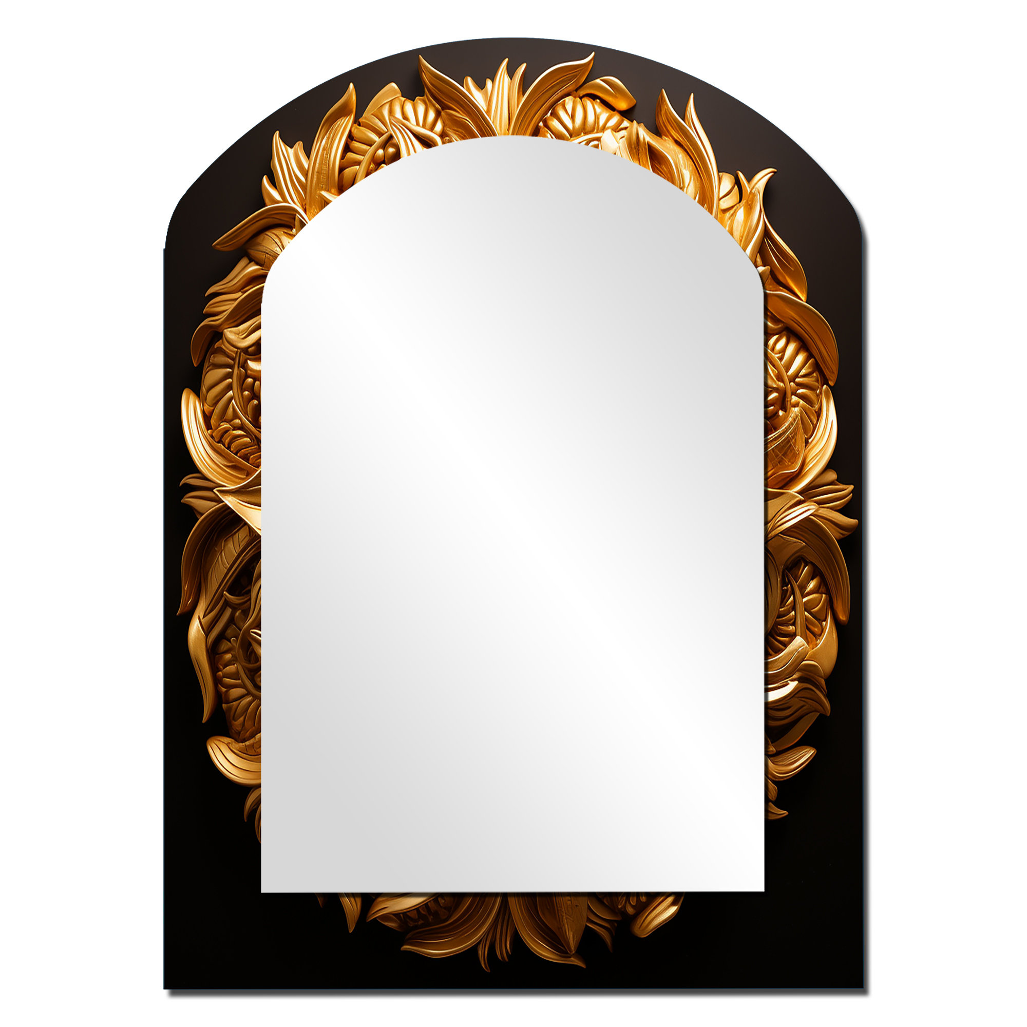 House of Hampton® Abstract Golden Sunflower Glam Blooming - Gold ...