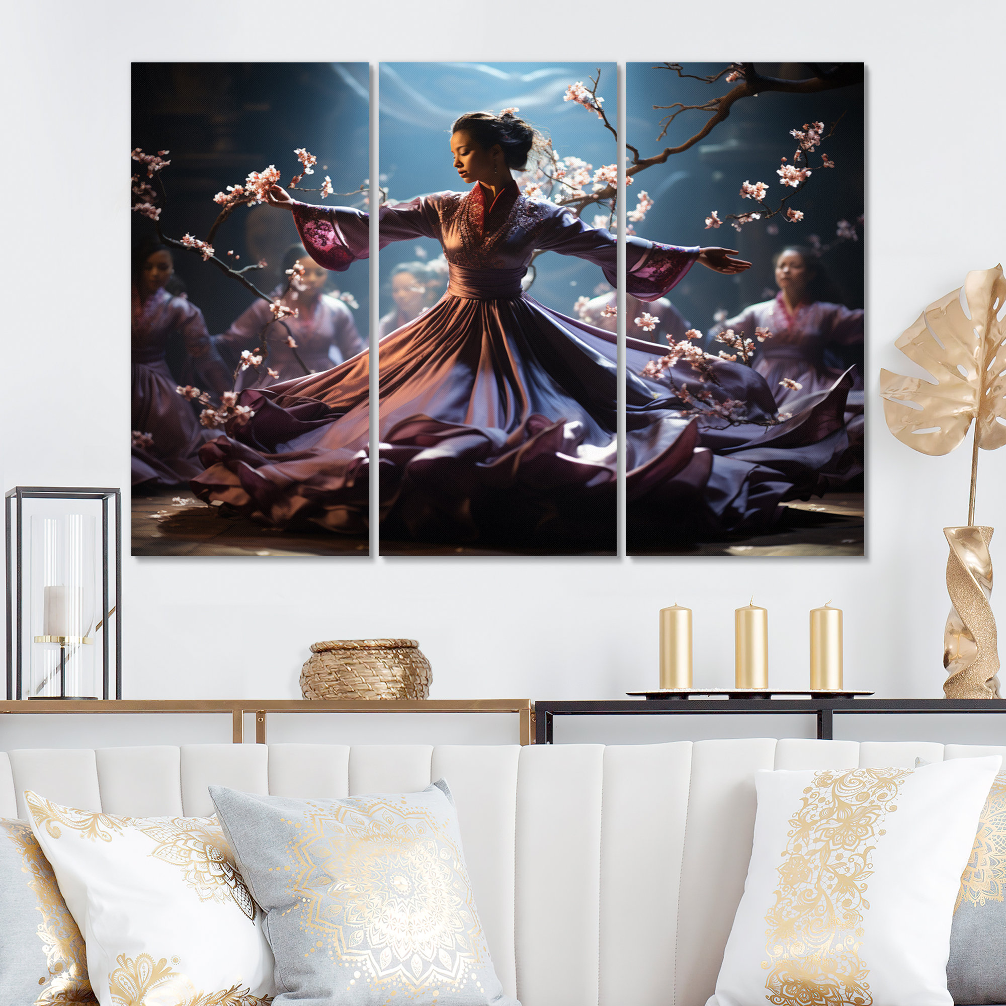 Charlton Home Elegant Rhythm Dancers III - People Canvas Art Print Set ...