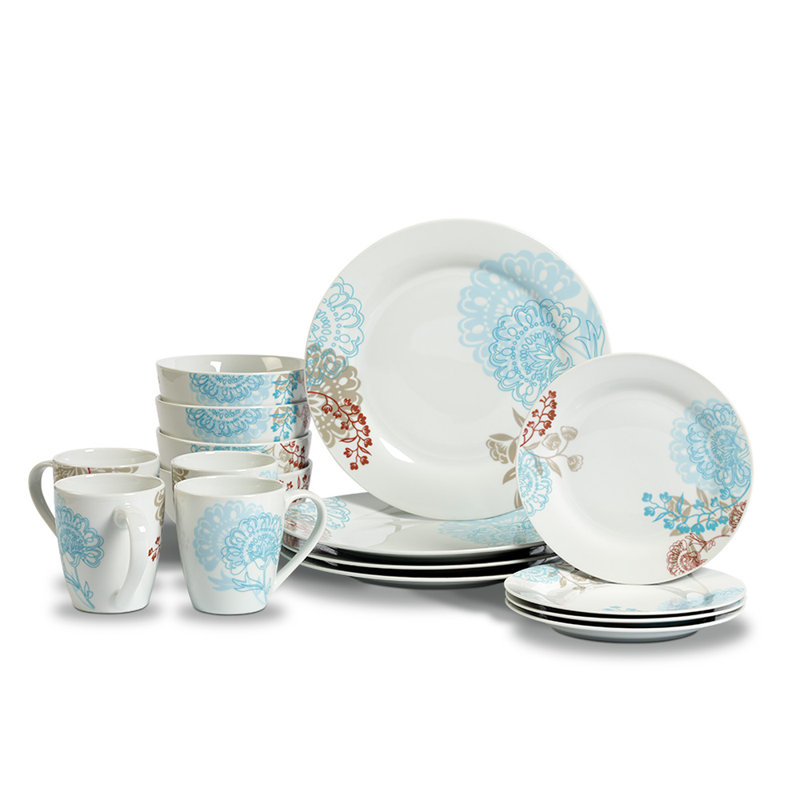 Tabletops Gallery 16 piece Dinnerware Set Emma & Reviews | Wayfair
