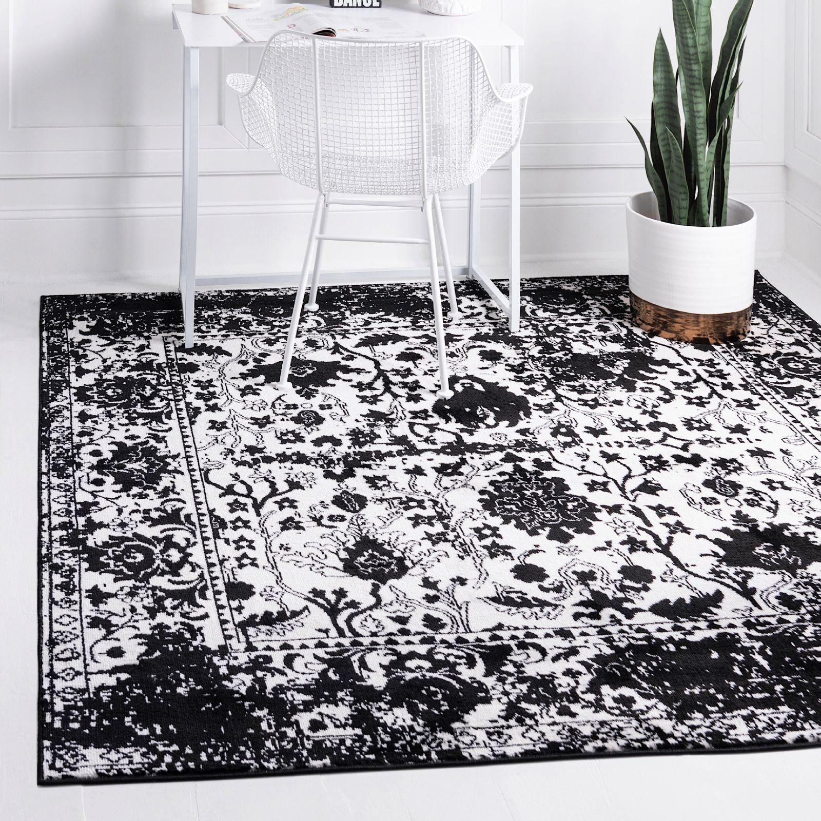 Bungalow Rose Transitional Geddis Area Rug Fluff Color | Wayfair