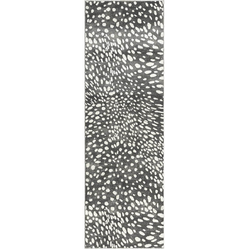 N Natori Animal Print Gray Area Rug & Reviews | Wayfair